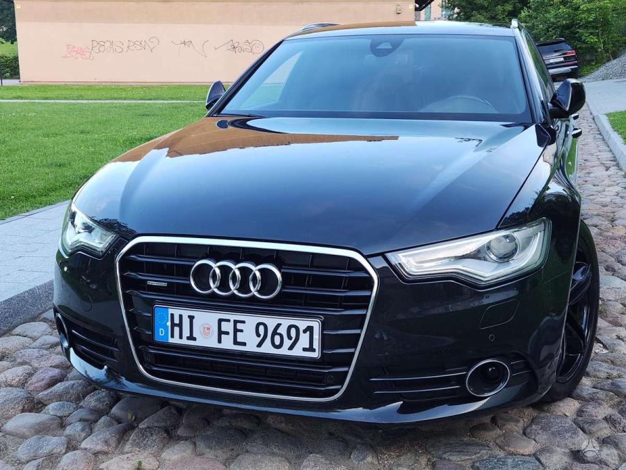 Melns Audi A6 2013 Viļņa, ar dzinēja tilpumu 3.00 L un nobraukumu 213 tūkst. km par 10950 €, foto 1 vietnē AUTOMOTO.COM.LV