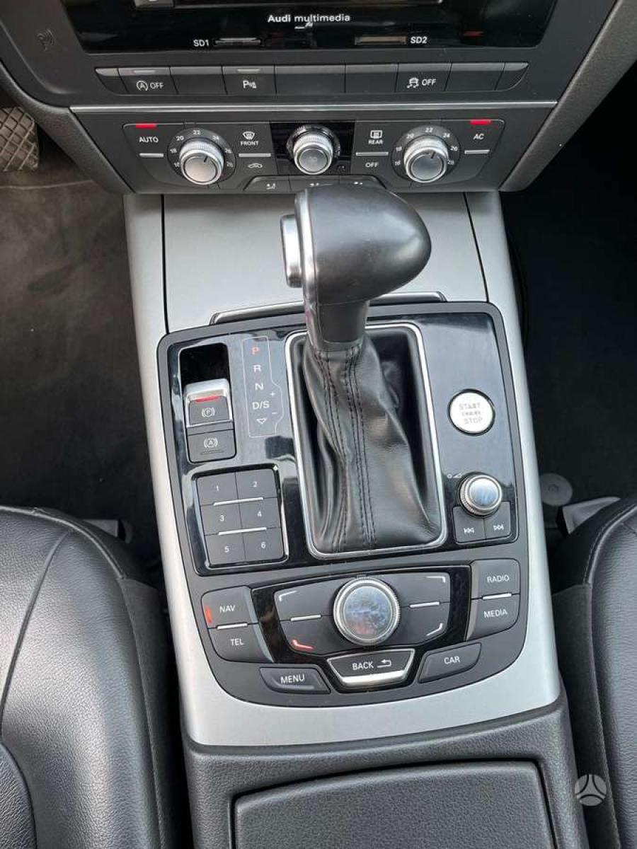 Black Audi A6 2013 in Kaunas, with an engine capacity of 1.97 L and mileage of 239 thousand km for 9950 €, photo 10 on AUTOMOTO.COM.LV