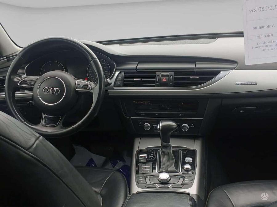 Melns Audi A6 2013 Viļņa, ar dzinēja tilpumu 3.00 L un nobraukumu 345 tūkst. km par 9990 €, foto 8 vietnē AUTOMOTO.COM.LV
