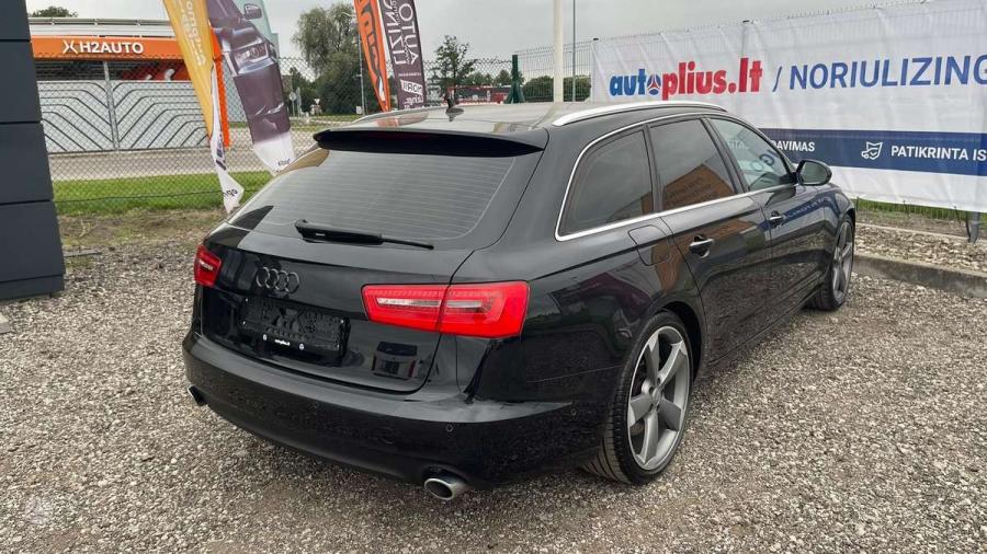Black Audi A6 2013 in Marijampole, with an engine capacity of 3.00 L and mileage of 338 thousand km for 11600 €, photo 5 on AUTOMOTO.COM.LV