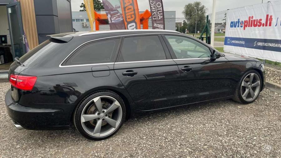 Black Audi A6 2013 in Marijampole, with an engine capacity of 3.00 L and mileage of 338 thousand km for 11600 €, photo 7 on AUTOMOTO.COM.LV