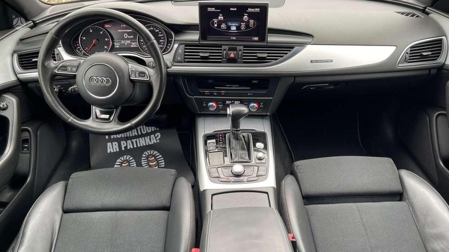 Black Audi A6 2013 in Marijampole, with an engine capacity of 3.00 L and mileage of 338 thousand km for 11600 €, photo 19 on AUTOMOTO.COM.LV