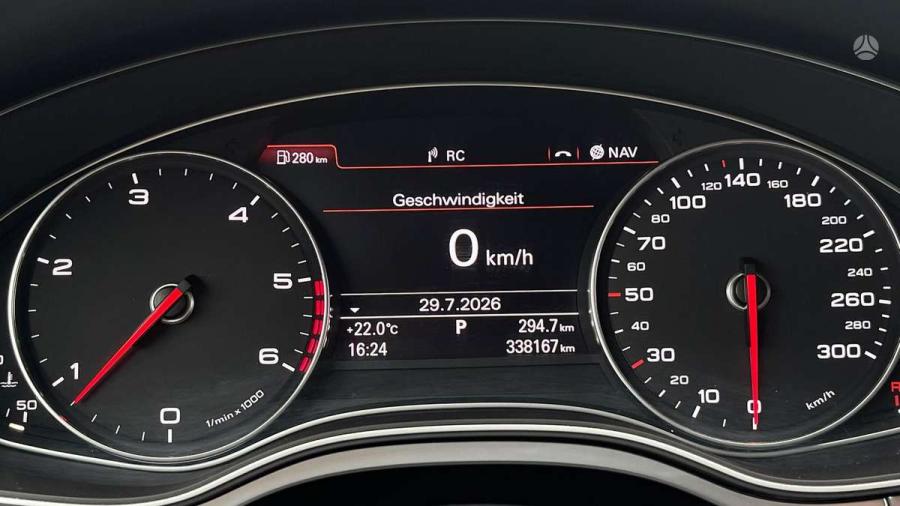 Black Audi A6 2013 in Marijampole, with an engine capacity of 3.00 L and mileage of 338 thousand km for 11600 €, photo 21 on AUTOMOTO.COM.LV