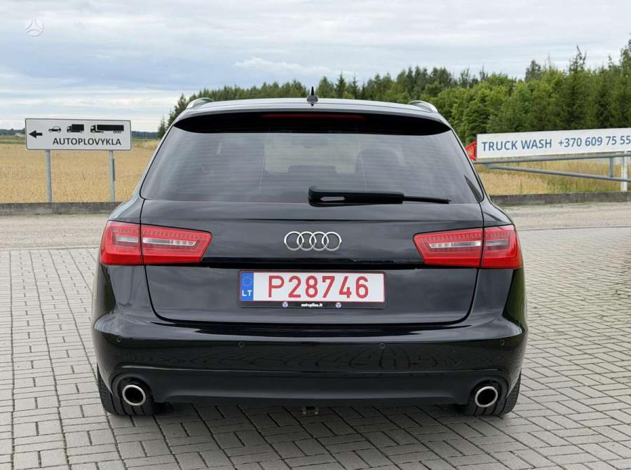Black Audi A6 2013 in Raseiniai, with an engine capacity of 2.97 L and mileage of 272 thousand km for 9650 €, photo 5 on AUTOMOTO.COM.LV