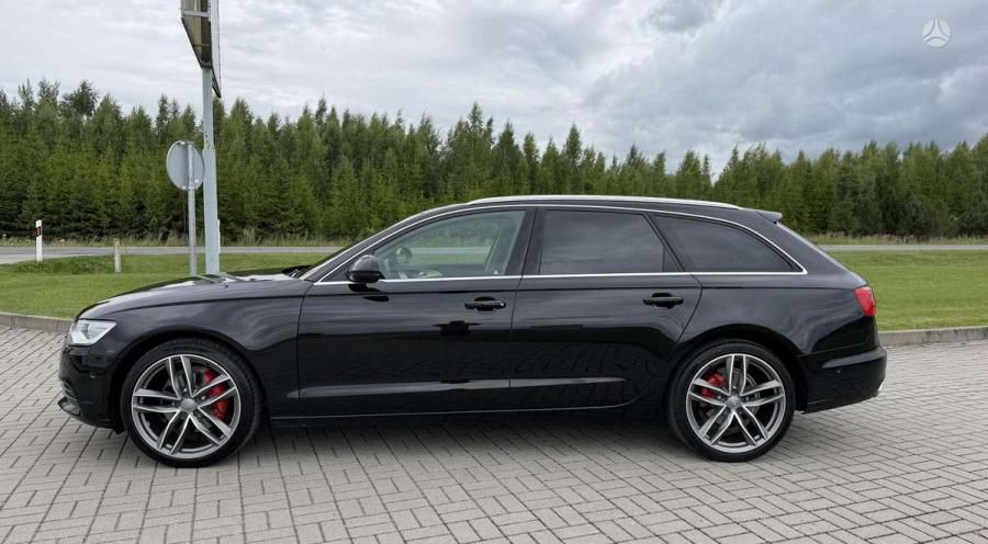 Black Audi A6 2013 in Raseiniai, with an engine capacity of 2.97 L and mileage of 272 thousand km for 9650 €, photo 6 on AUTOMOTO.COM.LV