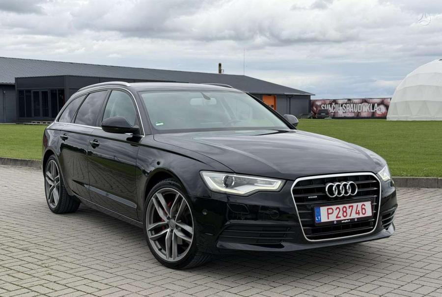 Black Audi A6 2013 in Raseiniai, with an engine capacity of 2.97 L and mileage of 272 thousand km for 9650 €, photo 7 on AUTOMOTO.COM.LV