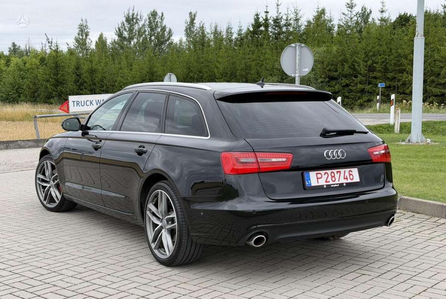 Black Audi A6 2013 in Raseiniai, with an engine capacity of 2.97 L and mileage of 272 thousand km for 9650 €, photo 8 on AUTOMOTO.COM.LV