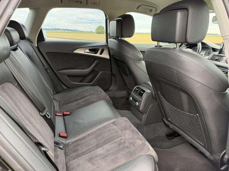 Black Audi A6 2013 in Raseiniai, with an engine capacity of 2.97 L and mileage of 272 thousand km for 9650 €, photo 17 on AUTOMOTO.COM.LV