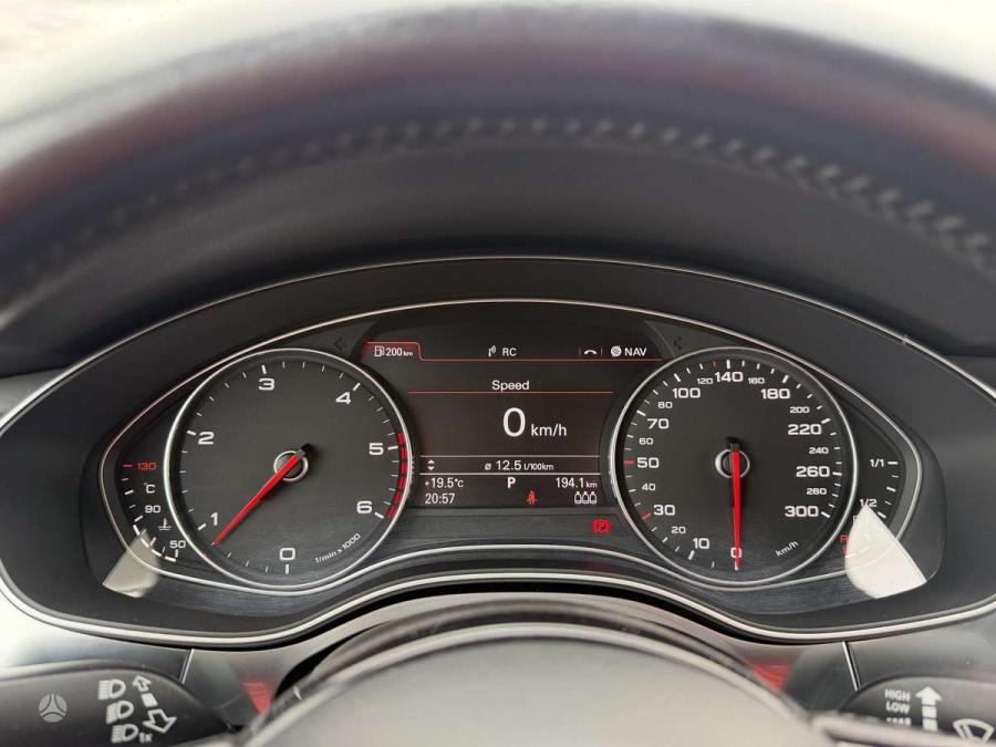 Black Audi A6 2013 in Raseiniai, with an engine capacity of 2.97 L and mileage of 272 thousand km for 9650 €, photo 19 on AUTOMOTO.COM.LV