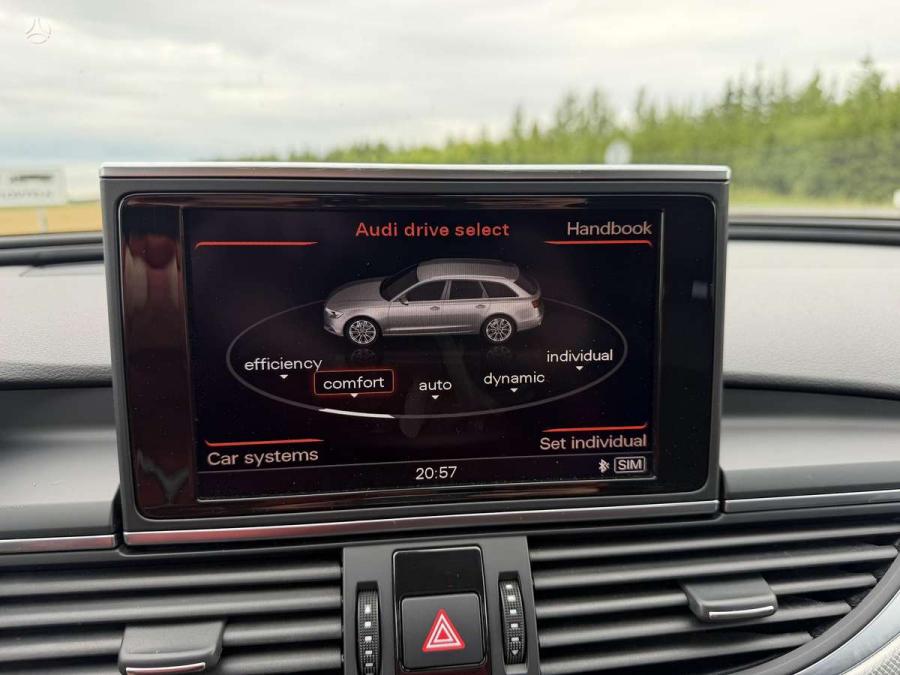 Black Audi A6 2013 in Raseiniai, with an engine capacity of 2.97 L and mileage of 272 thousand km for 9650 €, photo 20 on AUTOMOTO.COM.LV