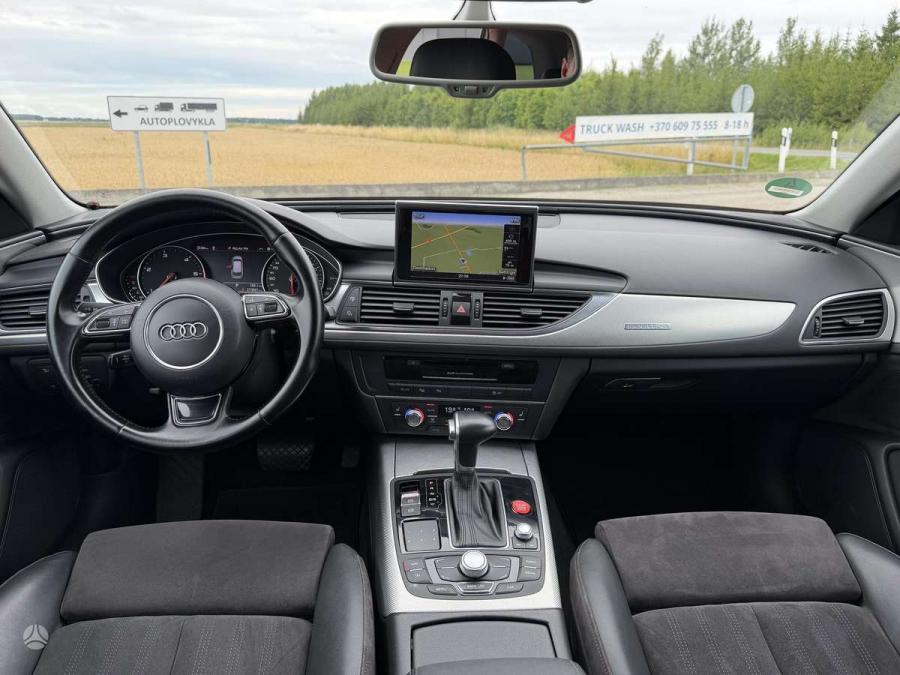 Black Audi A6 2013 in Raseiniai, with an engine capacity of 2.97 L and mileage of 272 thousand km for 9650 €, photo 26 on AUTOMOTO.COM.LV
