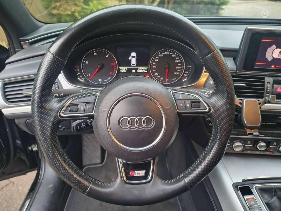 Black Audi A6 2013 in Kaunas, with an engine capacity of 2.97 L and mileage of 300 thousand km for 8400 €, photo 19 on AUTOMOTO.COM.LV