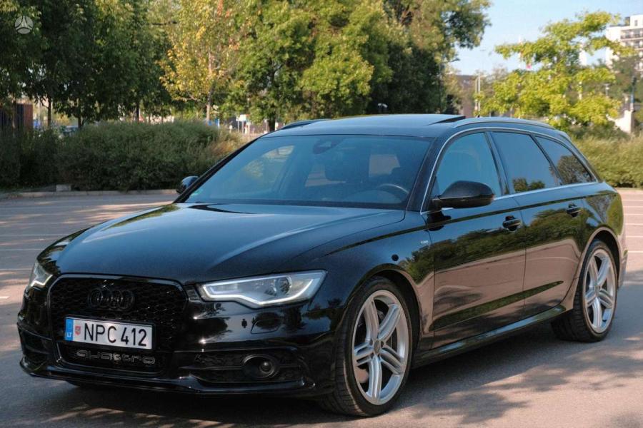 Black Audi A6 2013 in Vilnius, with an engine capacity of 2.97 L and mileage of 231 thousand km for 14500 €, photo 1 on AUTOMOTO.COM.LV