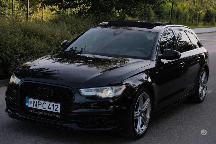 Black Audi A6 2013 in Vilnius, with an engine capacity of 2.97 L and mileage of 231 thousand km for 14500 €, photo 4 on AUTOMOTO.COM.LV