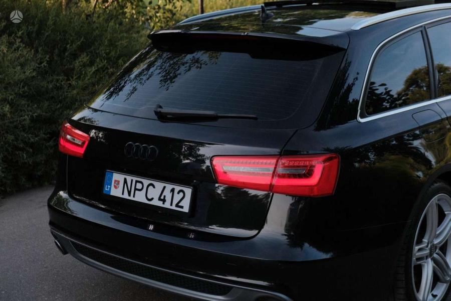 Black Audi A6 2013 in Vilnius, with an engine capacity of 2.97 L and mileage of 231 thousand km for 14500 €, photo 8 on AUTOMOTO.COM.LV