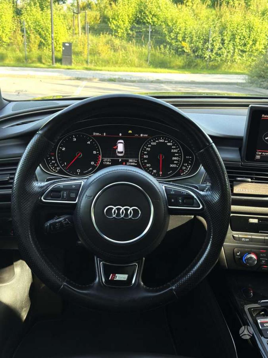 Black Audi A6 2013 in Vilnius, with an engine capacity of 2.97 L and mileage of 231 thousand km for 14500 €, photo 20 on AUTOMOTO.COM.LV
