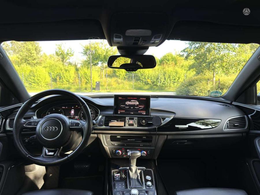 Black Audi A6 2013 in Vilnius, with an engine capacity of 2.97 L and mileage of 231 thousand km for 14500 €, photo 21 on AUTOMOTO.COM.LV