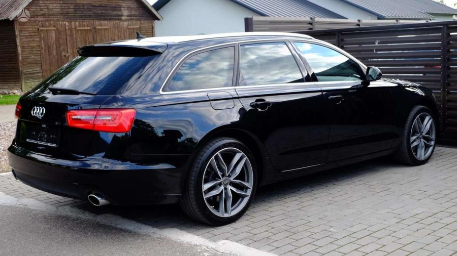 Black Audi A6 2013 in Marijampole, with an engine capacity of 2.97 L and mileage of 280 thousand km for 9900 €, photo 9 on AUTOMOTO.COM.LV