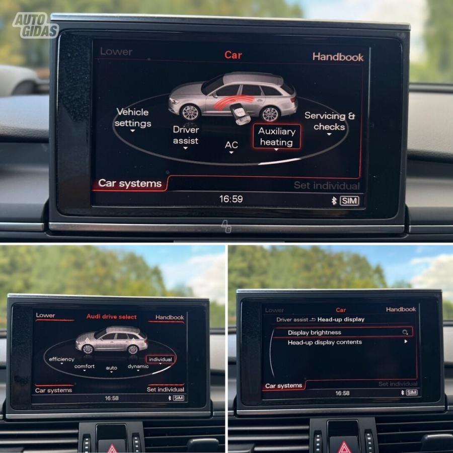 Melns Audi A6 2013 Viļņa, ar dzinēja tilpumu 3.00 L un nobraukumu 222 tūkst. km par 12900 €, foto 23 vietnē AUTOMOTO.COM.LV