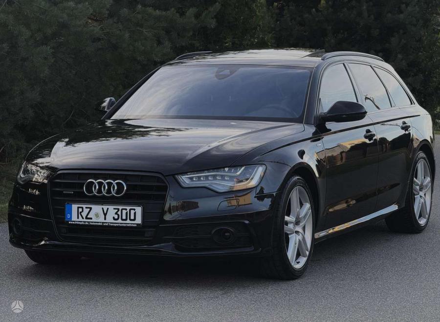 Black Audi A6 2013 in Vilnius, with an engine capacity of 2.97 L and mileage of 222 thousand km for 13950 €, photo 3 on AUTOMOTO.COM.LV