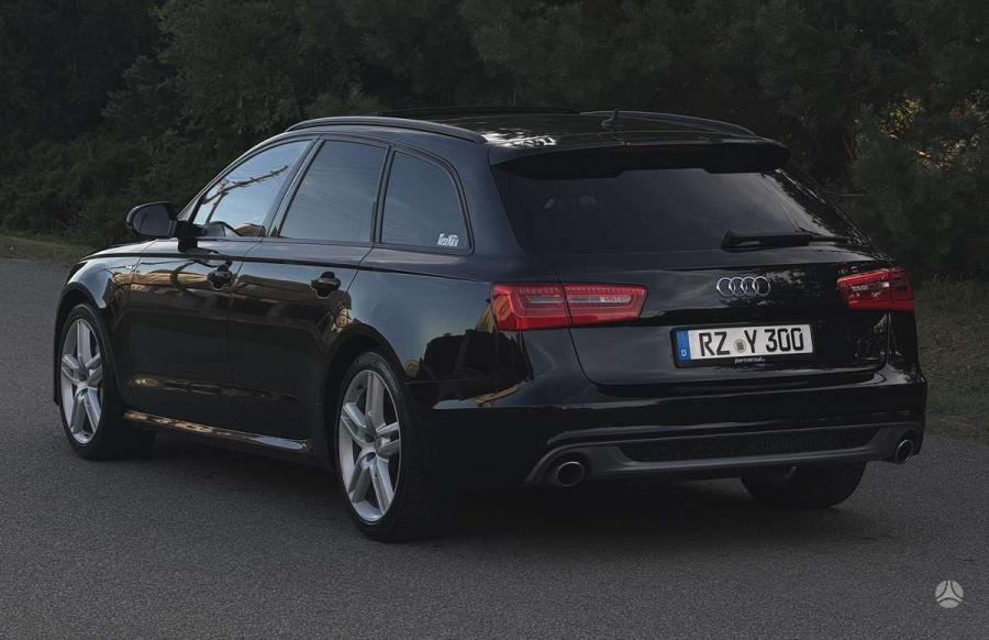 Black Audi A6 2013 in Vilnius, with an engine capacity of 2.97 L and mileage of 222 thousand km for 13950 €, photo 7 on AUTOMOTO.COM.LV