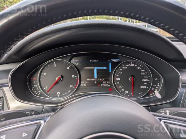 Audi A6 2013 Jelgava vietnē Melns Audi A6 2013 Jelgava, ar dzinēja tilpumu 3.00 L un nobraukumu 279 tūkst. km par 13300 €, foto 7 vietnē AUTOMOTO.COM.LV