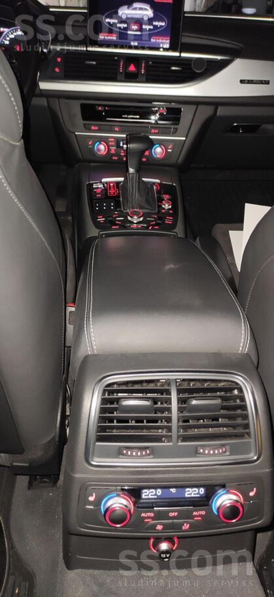 Melns Audi A6 2013 Jelgava, ar dzinēja tilpumu 3.00 L un nobraukumu 279 tūkst. km par 13300 €, foto 17 vietnē AUTOMOTO.COM.LV