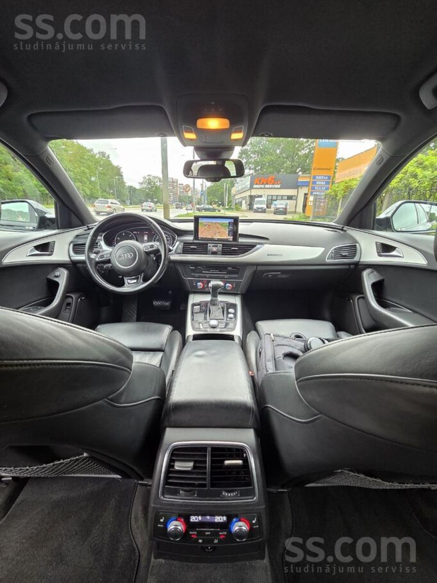 Black Audi A6 2013 in Riga, with an engine capacity of 3.00 L and mileage of 249 thousand km for 9500 €, photo 11 on AUTOMOTO.COM.LV