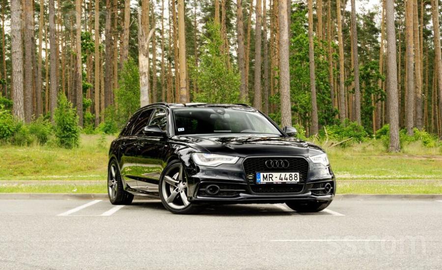 Black Audi A6 2014 in Riga, with an engine capacity of 3.00 L and mileage of 345 thousand km for 15490 €, photo 2 on AUTOMOTO.COM.LV