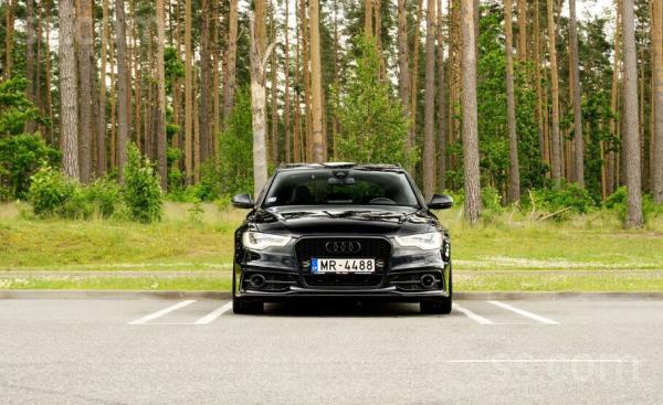 Black Audi A6 2014 in Riga, with an engine capacity of 3.00 L and mileage of 345 thousand km for 15490 €, photo 3 on AUTOMOTO.COM.LV