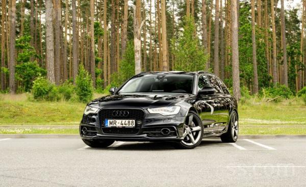 Black Audi A6 2014 in Riga, with an engine capacity of 3.00 L and mileage of 345 thousand km for 15490 €, photo 4 on AUTOMOTO.COM.LV