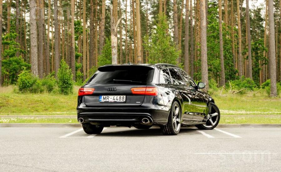 Black Audi A6 2014 in Riga, with an engine capacity of 3.00 L and mileage of 345 thousand km for 15490 €, photo 6 on AUTOMOTO.COM.LV