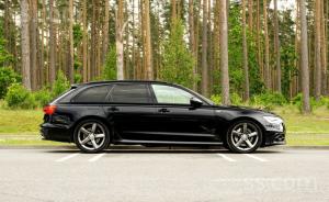 Black Audi A6 2014 in Riga, with an engine capacity of 3.00 L and mileage of 345 thousand km for 15490 €, photo 9 on AUTOMOTO.COM.LV