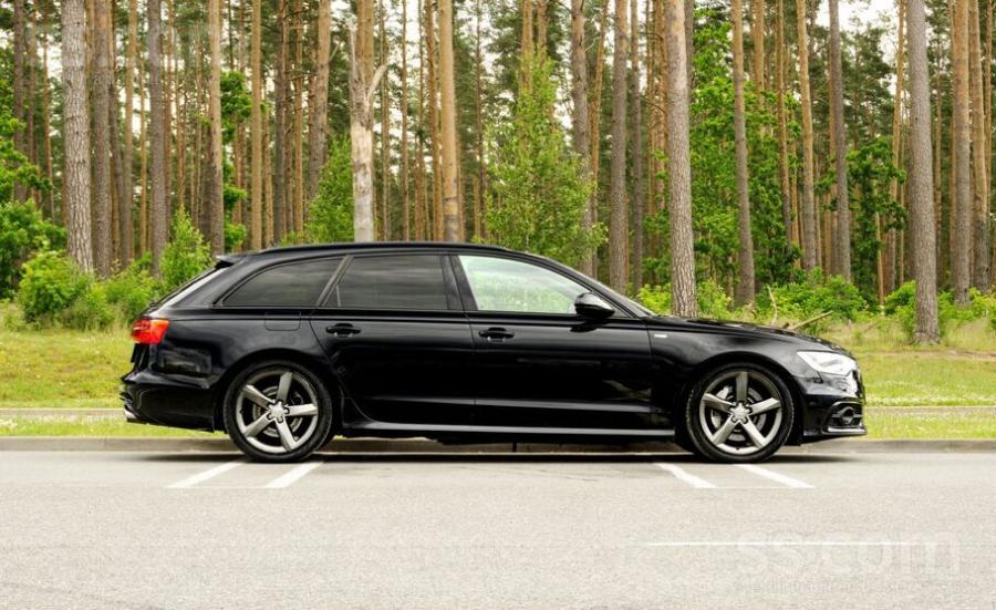 Black Audi A6 2014 in Riga, with an engine capacity of 3.00 L and mileage of 345 thousand km for 15490 €, photo 9 on AUTOMOTO.COM.LV