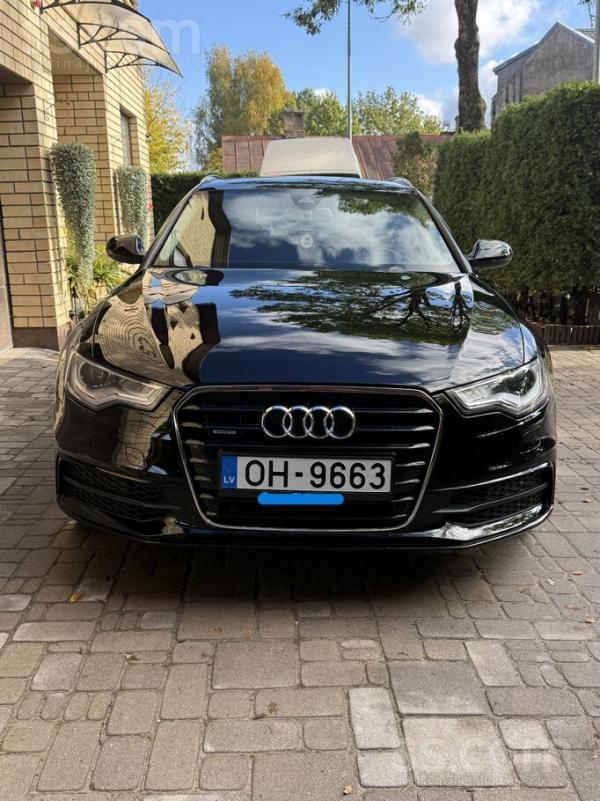 Black Audi A6 2014 in Jelgava, with an engine capacity of 3.00 L and mileage of 207 thousand km for 13450 €, photo 4 on AUTOMOTO.COM.LV