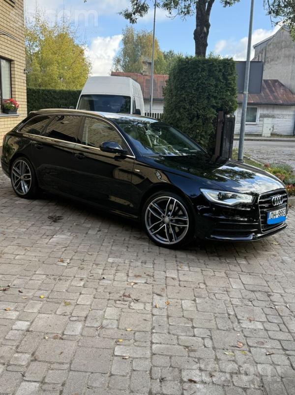 Black Audi A6 2014 in Jelgava, with an engine capacity of 3.00 L and mileage of 207 thousand km for 13450 €, photo 8 on AUTOMOTO.COM.LV