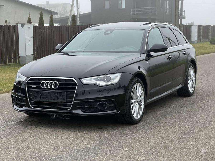 Black Audi A6 2014 in Vilnius, with an engine capacity of 2.97 L and mileage of 237 thousand km for 12250 €, photo 1 on AUTOMOTO.COM.LV