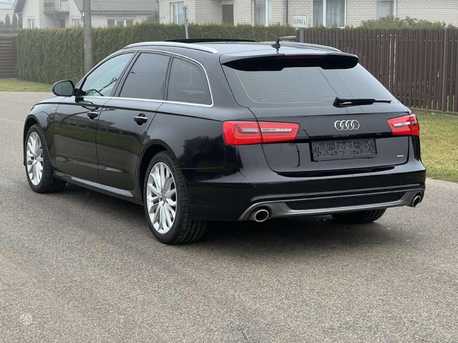 Black Audi A6 2014 in Vilnius, with an engine capacity of 2.97 L and mileage of 237 thousand km for 12250 €, photo 5 on AUTOMOTO.COM.LV
