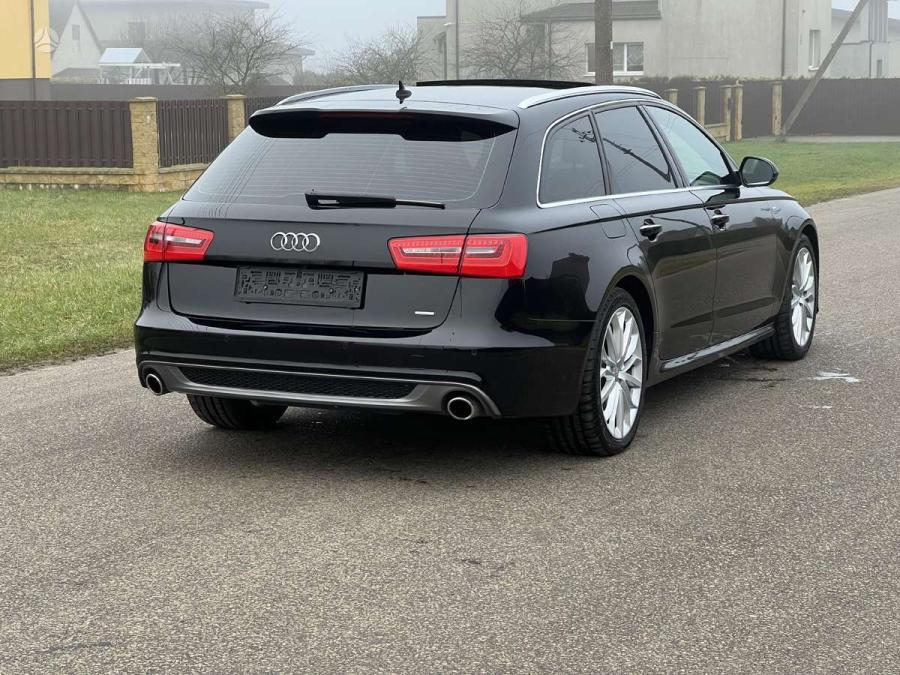 Black Audi A6 2014 in Vilnius, with an engine capacity of 2.97 L and mileage of 237 thousand km for 12250 €, photo 7 on AUTOMOTO.COM.LV