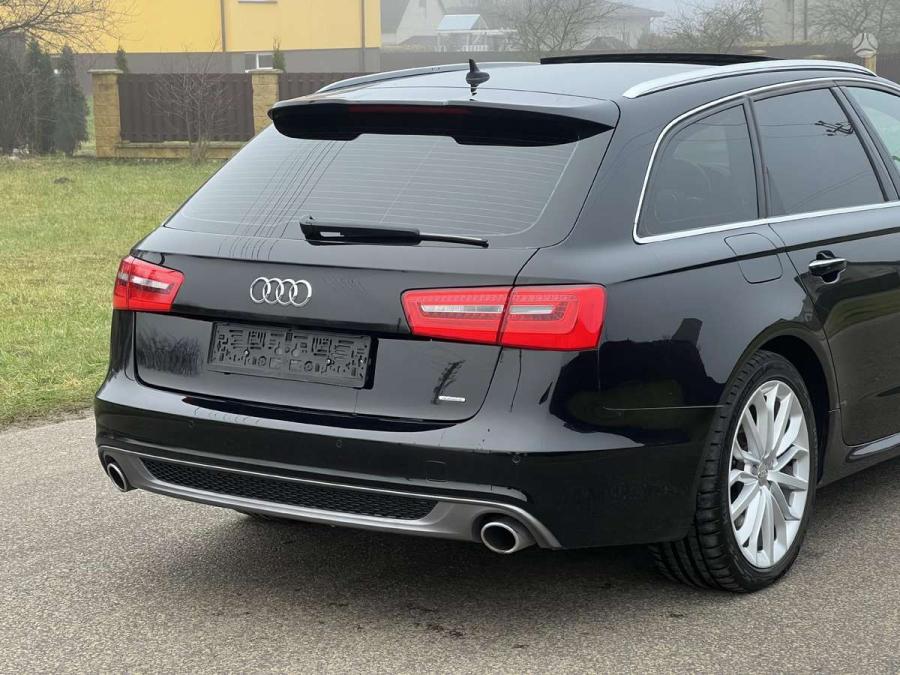 Black Audi A6 2014 in Vilnius, with an engine capacity of 2.97 L and mileage of 237 thousand km for 12250 €, photo 8 on AUTOMOTO.COM.LV