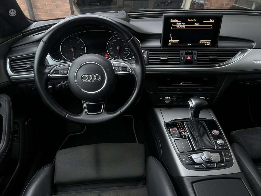 Black Audi A6 2014 in Vilnius, with an engine capacity of 2.97 L and mileage of 237 thousand km for 12250 €, photo 10 on AUTOMOTO.COM.LV