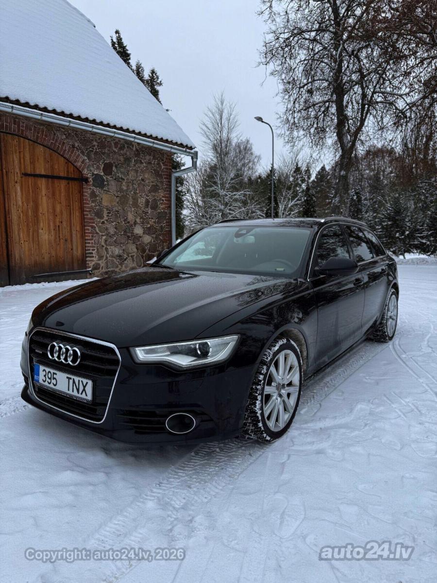 Black Audi A6 2014 in Polva, with an engine capacity of 3.00 L and mileage of 301 thousand km for 12990 €, photo 1 on AUTOMOTO.COM.LV