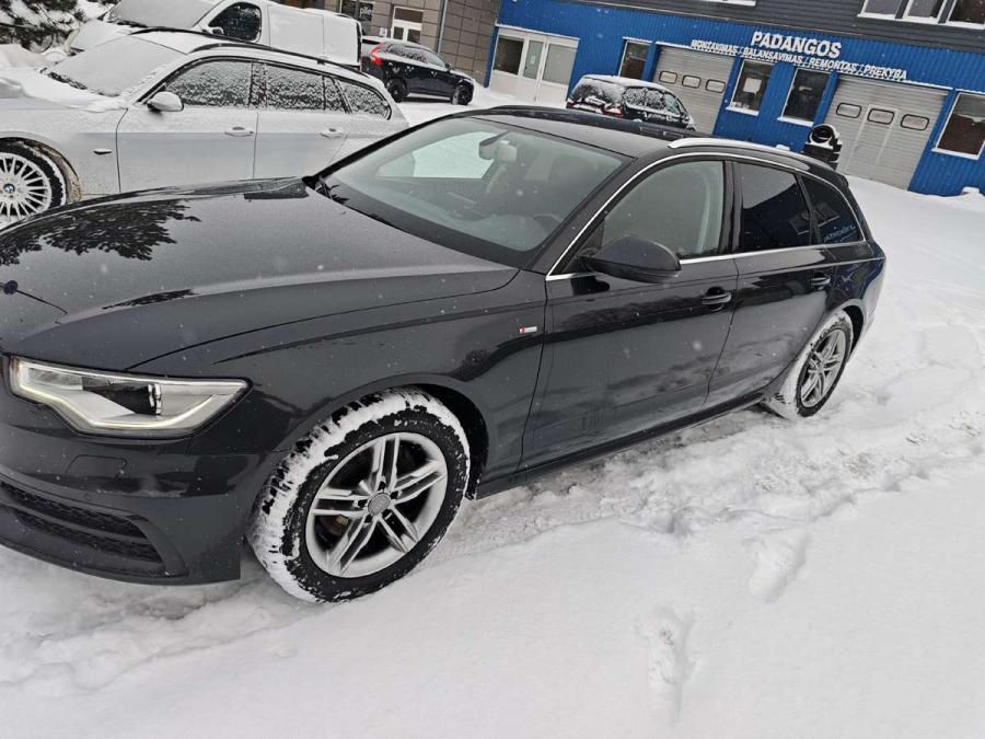 Black Audi A6 2014 in Kaunas, with an engine capacity of 1.97 L and mileage of 299 thousand km for 10500 €, photo 6 on AUTOMOTO.COM.LV