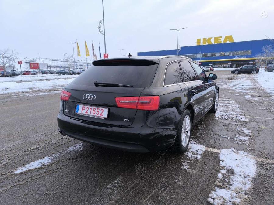 Melns Audi A6 2014 Viļņa, ar dzinēja tilpumu 1.97 L un nobraukumu 297 tūkst. km par 9950 €, foto 7 vietnē AUTOMOTO.COM.LV