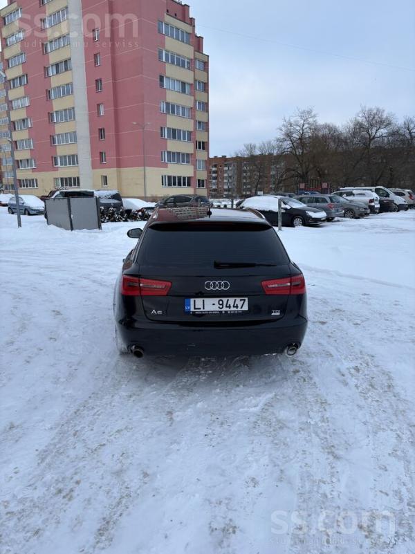 Black Audi A6 2014 in Liepaja, with an engine capacity of 2.00 L and mileage of 250 thousand km for 10600 €, photo 6 on AUTOMOTO.COM.LV
