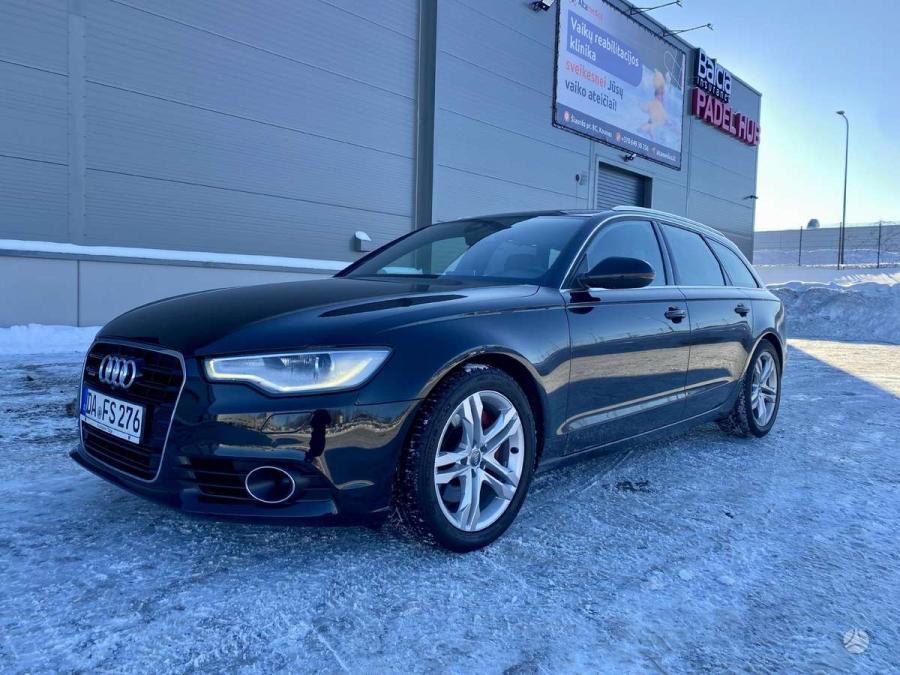 Melns Audi A6 2014 Kauņa, ar dzinēja tilpumu 2.97 L un nobraukumu 277 tūkst. km par 11999 €, foto 1 vietnē AUTOMOTO.COM.LV