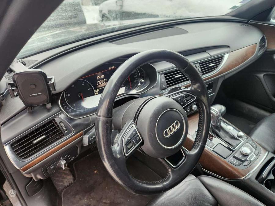 Black Audi A6 2014 in Vilnius, with an engine capacity of 2.00 L and mileage of 328 thousand km for 10900 €, photo 28 on AUTOMOTO.COM.LV
