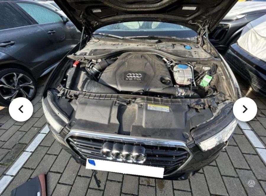 Black Audi A6 2014 in Marijampole, with an engine capacity of 2.97 L and mileage of 129 thousand km for 8900 €, photo 7 on AUTOMOTO.COM.LV