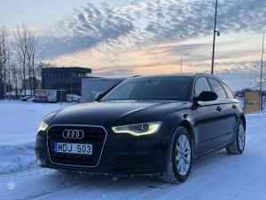 Melns Audi A6 2014 Kauņa, ar dzinēja tilpumu 1.97 L un nobraukumu 332 tūkst. km par 9400 €, foto  vietnē AUTOMOTO.COM.LV