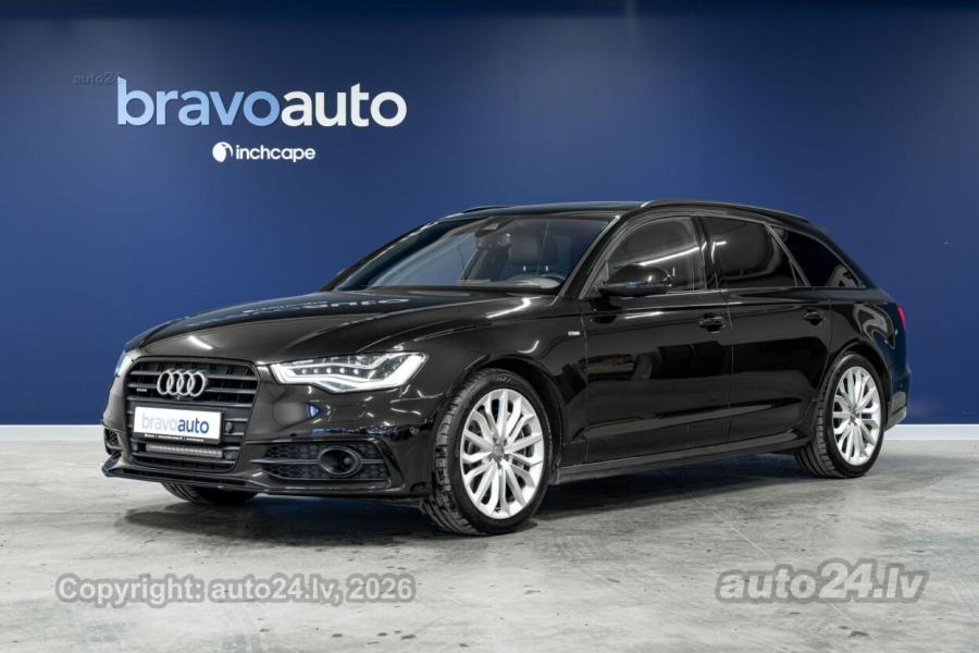 Black Audi A6 2014 in Tallinn, with an engine capacity of 3.00 L and mileage of 178 thousand km for 17900 €, photo 1 on AUTOMOTO.COM.LV